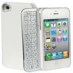 Sliding White Bluetooth Keyboard+hardshell Case For Iphone 4/4s on Luulla
